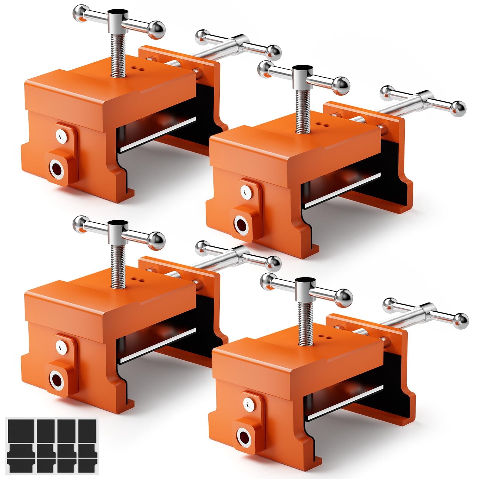 4 Pack Professional Cabinet Clamps for Installing Cabinets, Face Frame ...