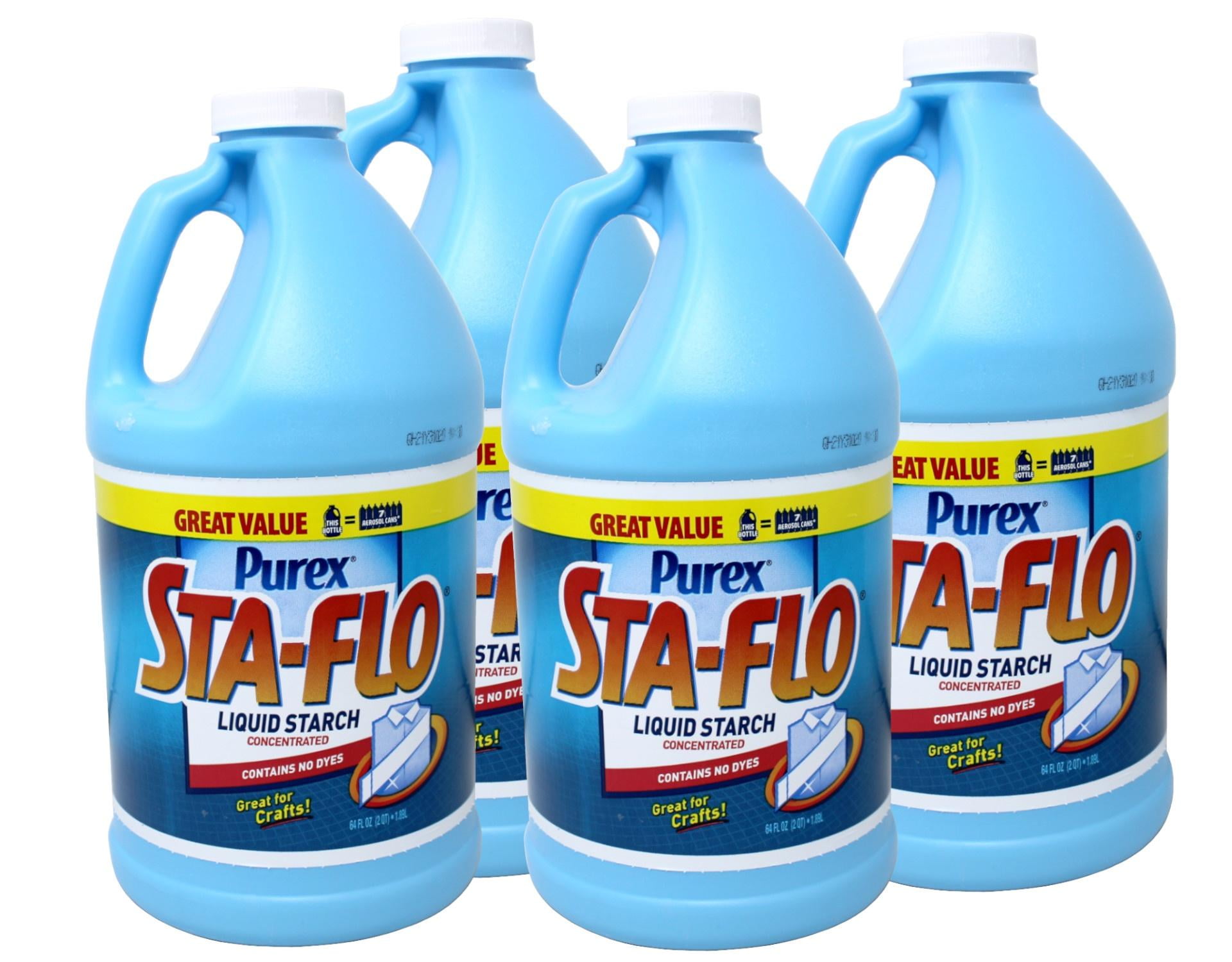 4 Pack - Purex Sta-Flo Liquid Starch, Concentrated, Great for Crafts 64 ...