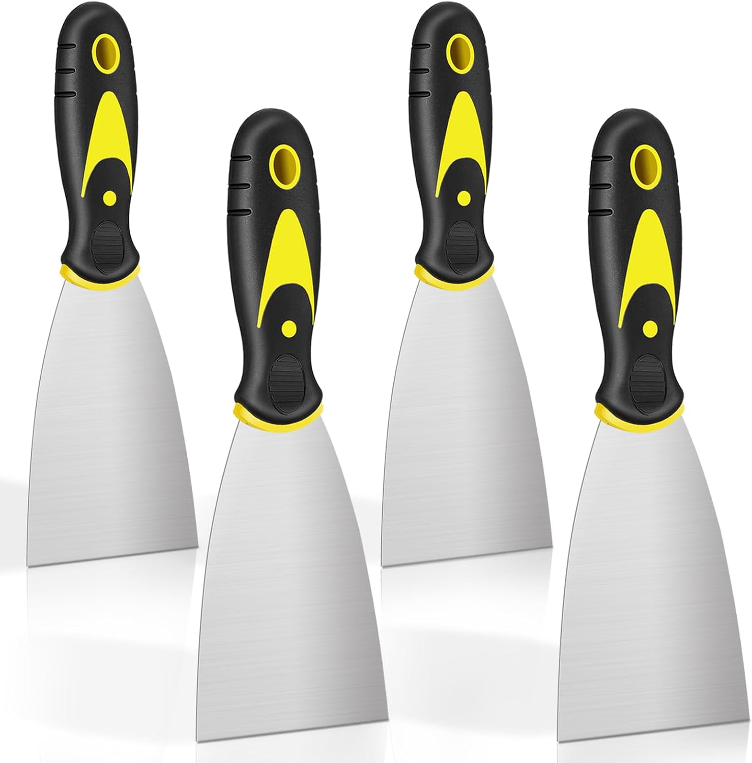 4 Pack Putty Knife - 2" Putty Knives Set Paint Scraper Tool Stainless ...