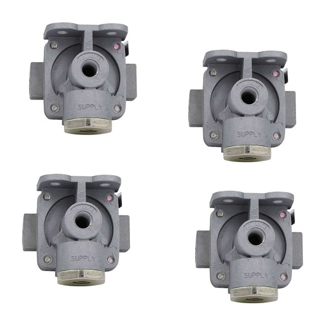4 Pack QR-1C Quick Release Valves, 1/4" NPT Supply and BalancePort, 3/8 ...