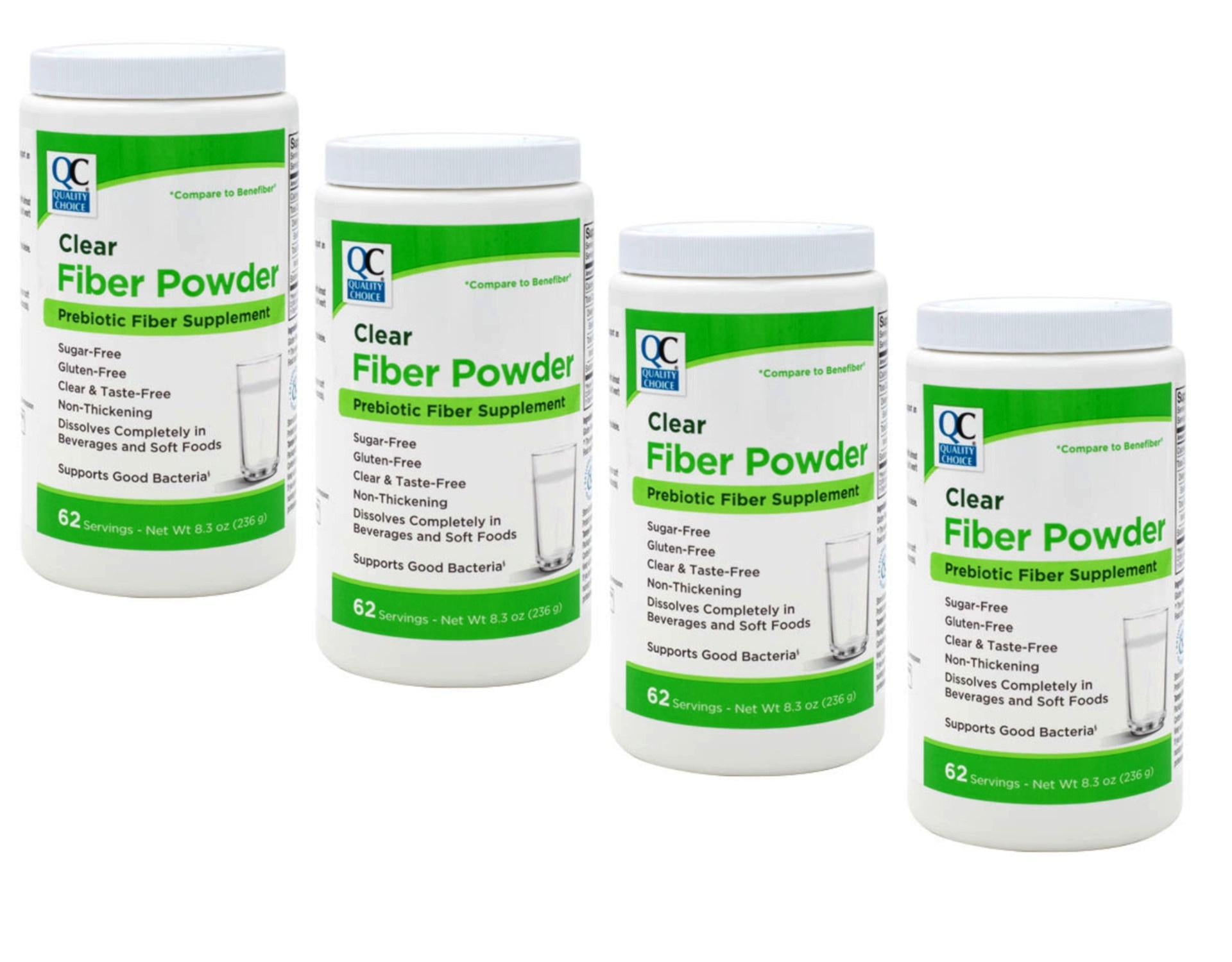 4 Pack - Quality Choice Clear Prebiotic Fiber Supplement Powder for ...