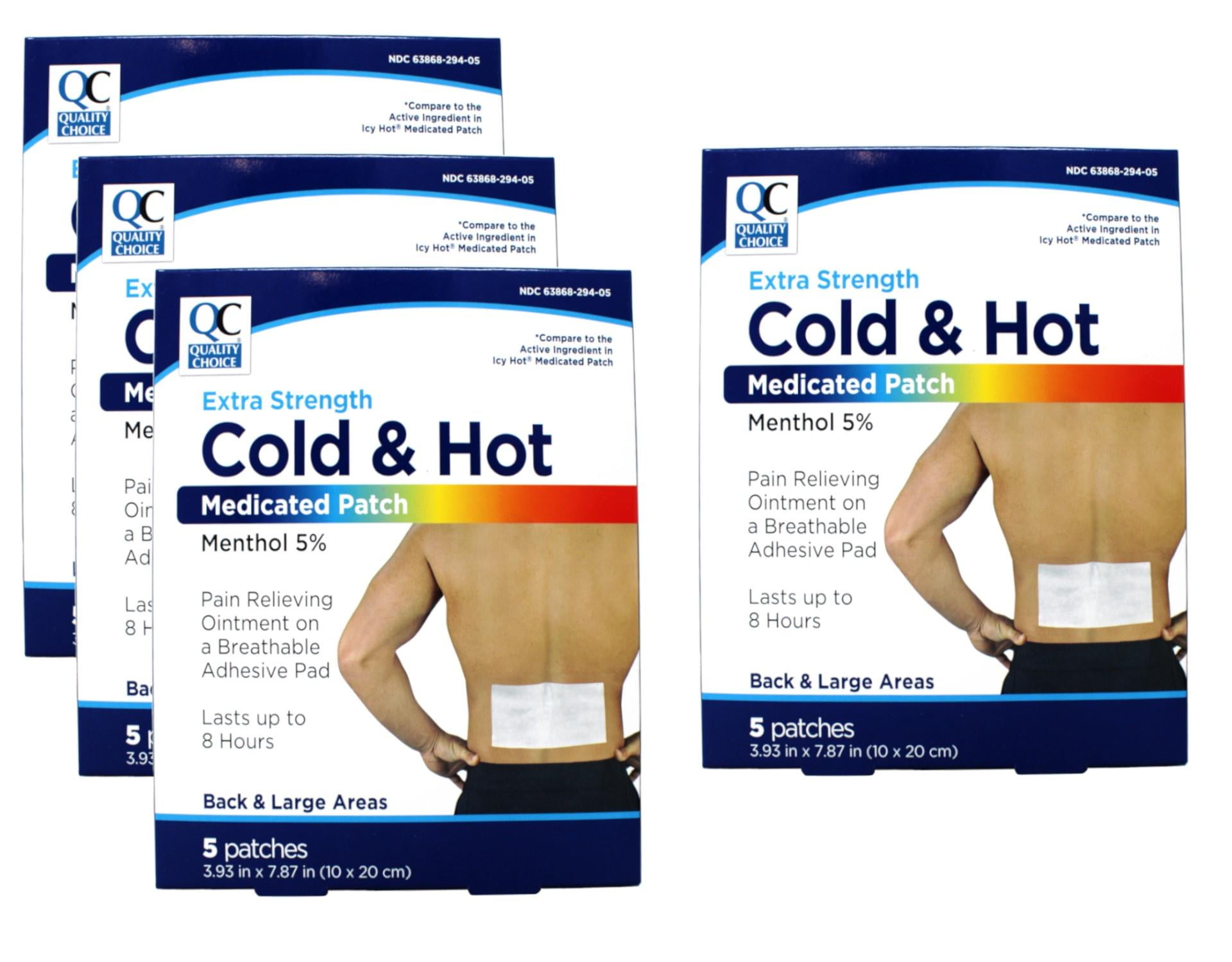 4 Pack - Quality Choice Extra Strength Menthol 5% Cold & Hot X/S ...