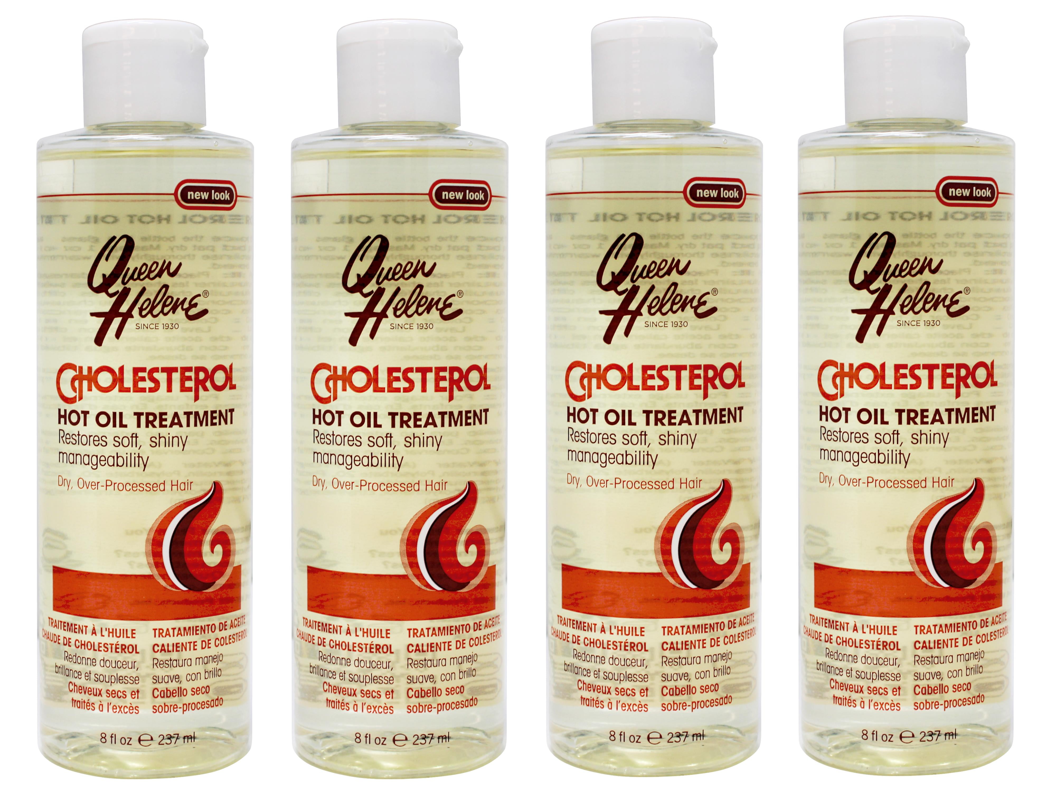 4 Pack - Queen Helene Cholesterol Hot Oil Treatment, Restores Soft ...