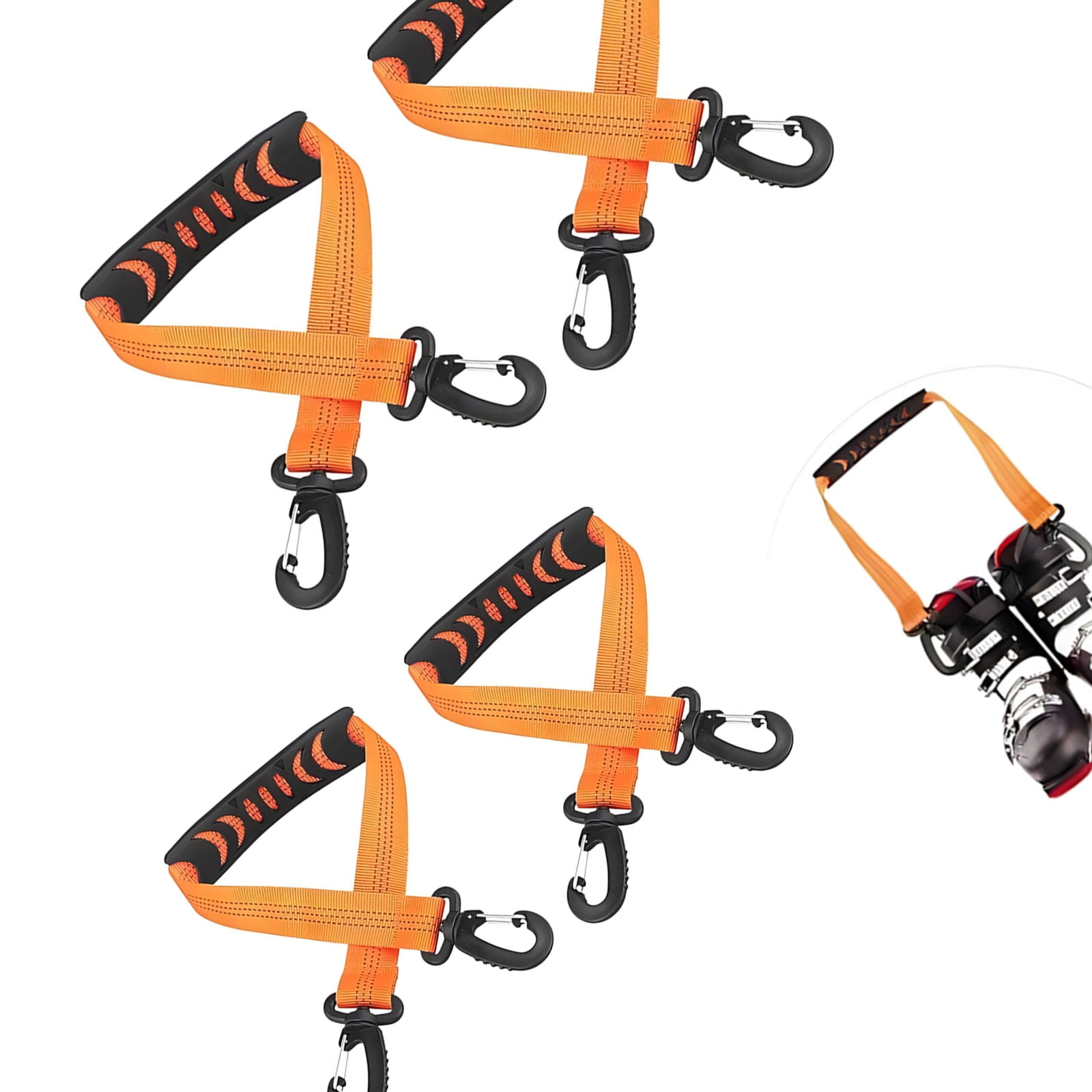 4 Pack Quick Installation Ski Binding Straps Enabling Rapid Attachments ...