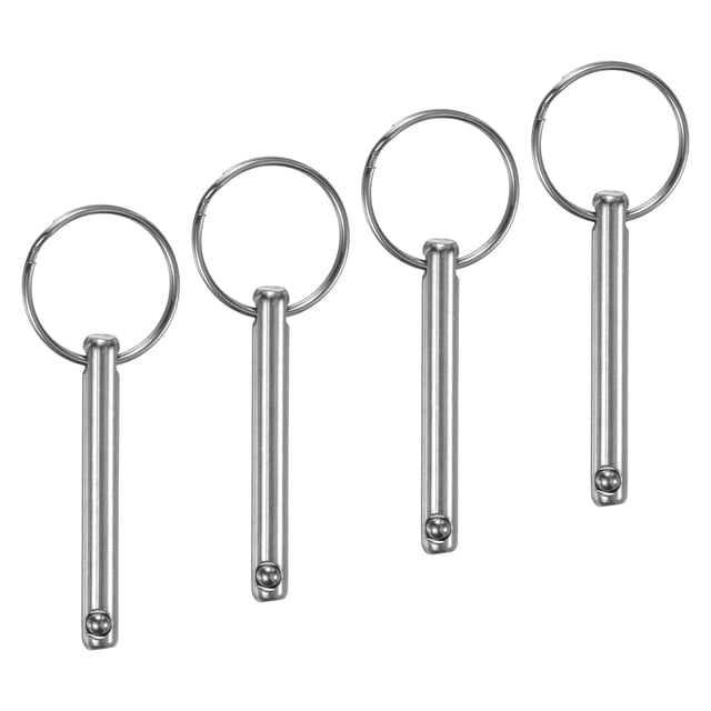 4-Pack Quick Release Pins, 6mm Dia., 38mm Usage Bimini Top Pin, 50mm ...