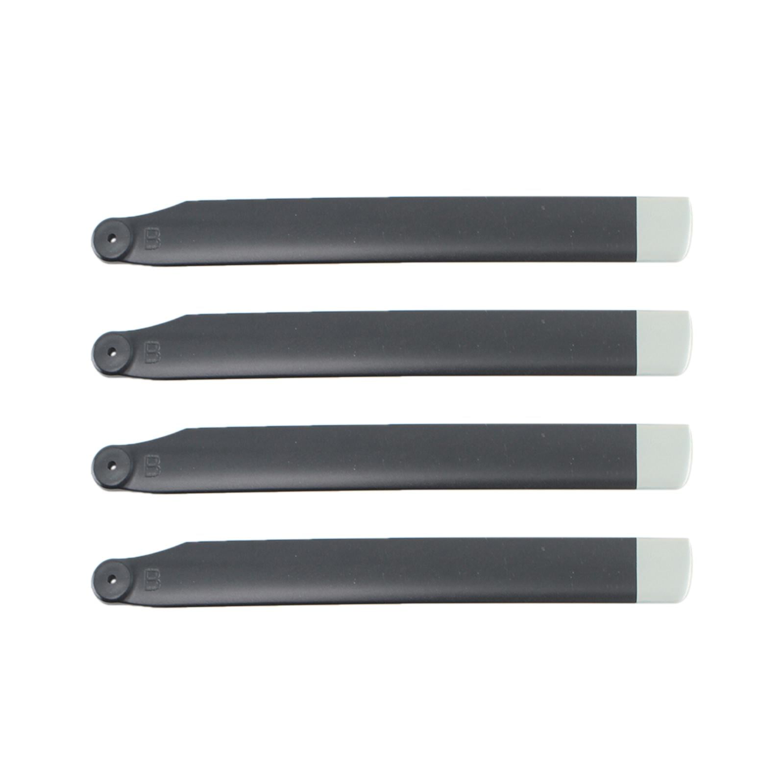4 Pack RC Helicopter Rotor Leaves Aircraft Propeller Black Plastic ...