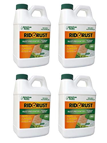 4-Pack RR2 Rid O' Rust Stain Preventer Extreme Water, 1/2 Gallon, 4 ...