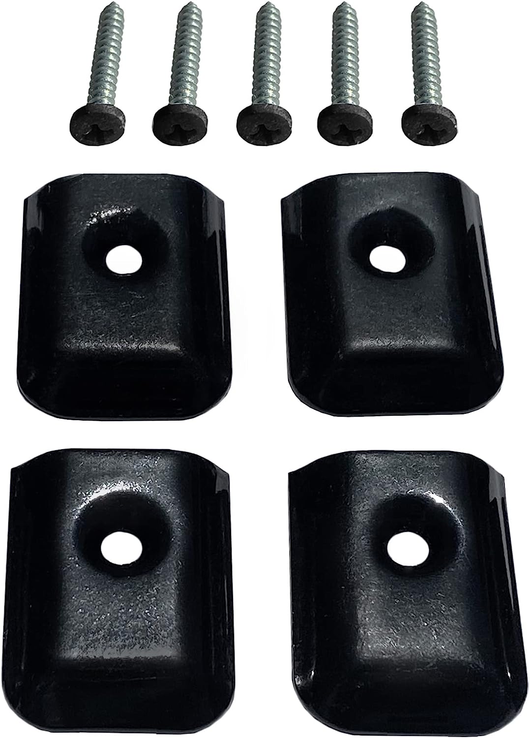 4 Pack RV Camper Trailer Aluminum Extrusion Black Flat End Cap for ...