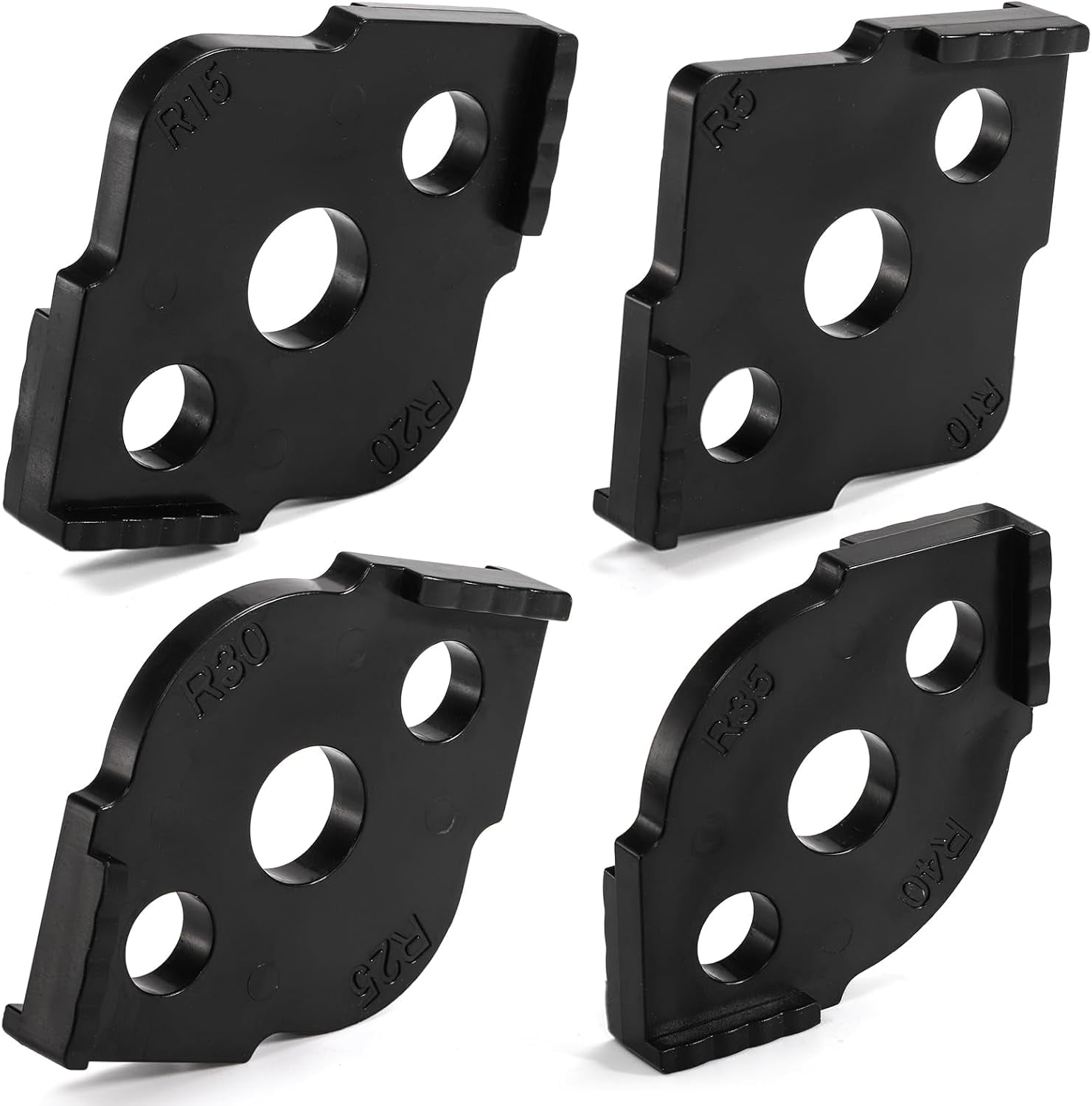 4 Pack Radius Jig Router Templates, 8 Different Radius Angle Corner ...