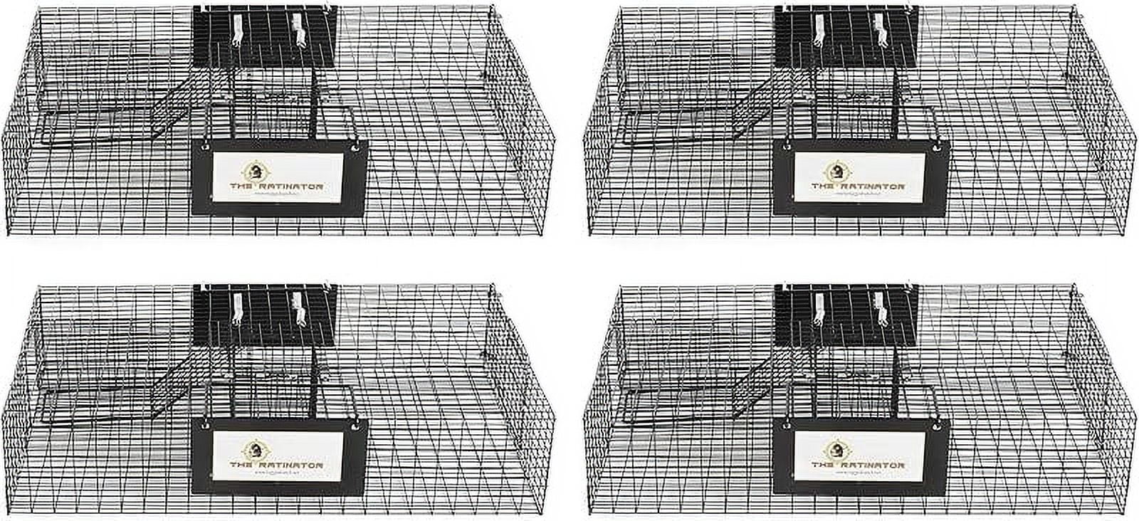 4 Pack Rat Trap, Live Mouse Catch & Release Cage, Large, Ratinator ...