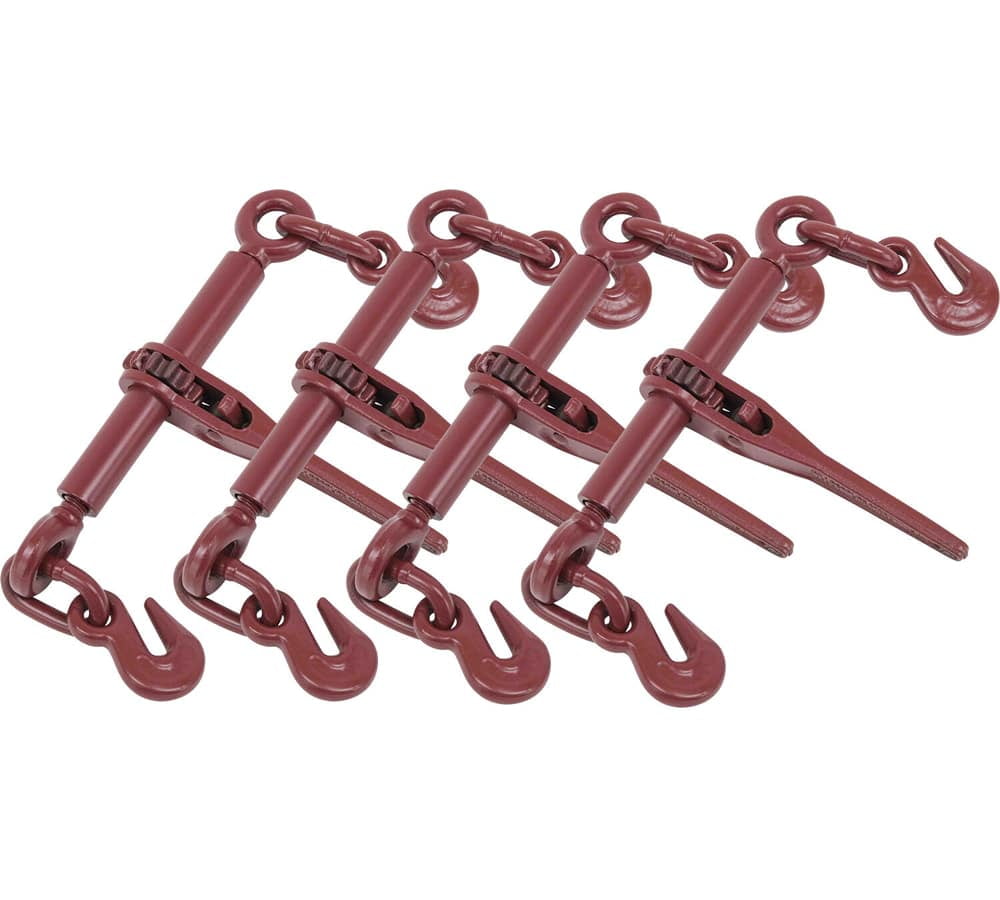 (4 Pack) Ratchet Chain Binder 1/4" - 5/16" Chain Binders Tie Down ...
