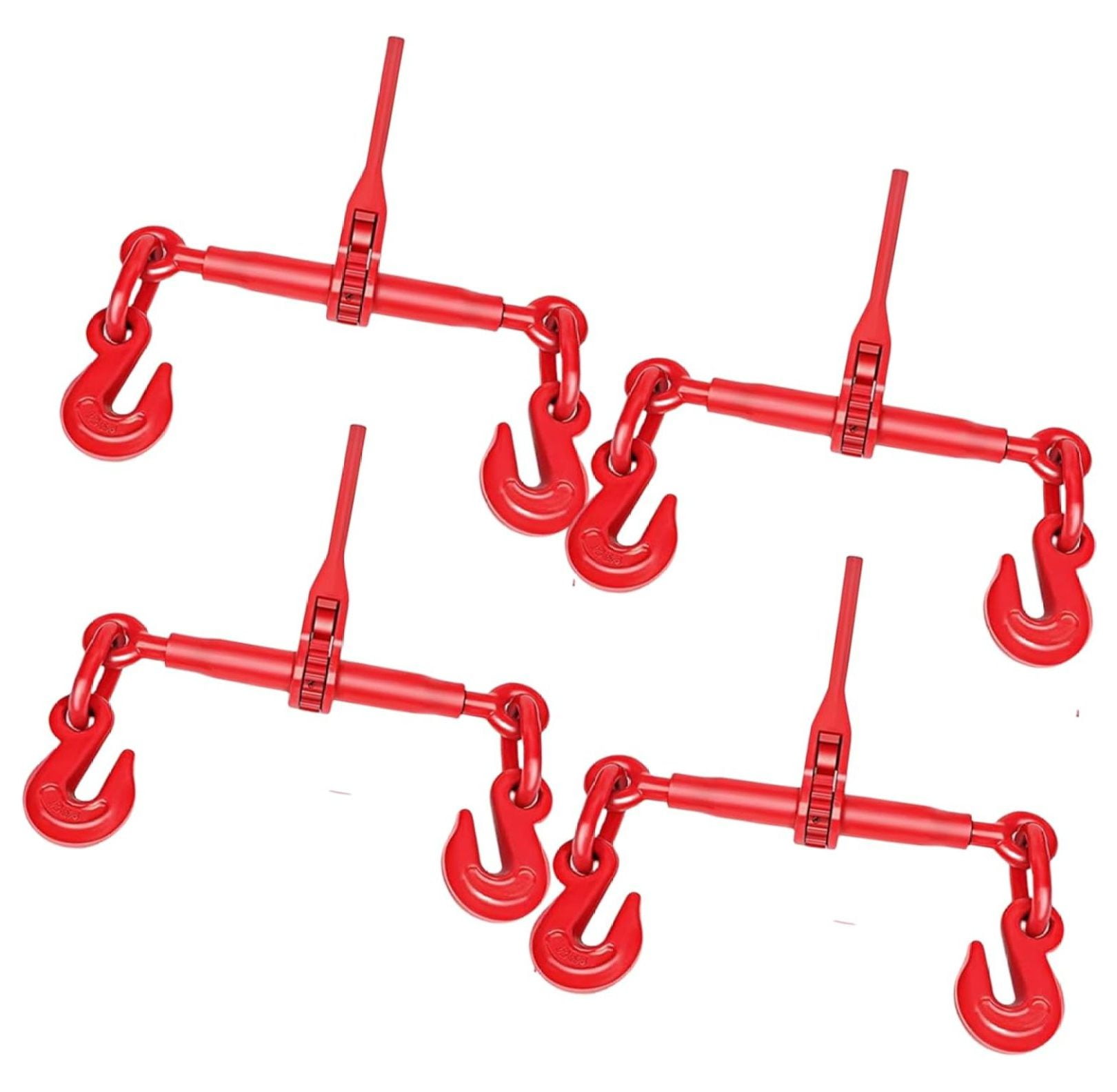 4 Pack Ratchet Chain Binder, 1/4 to 5/16 Inch Load Binders 2600LBS ...
