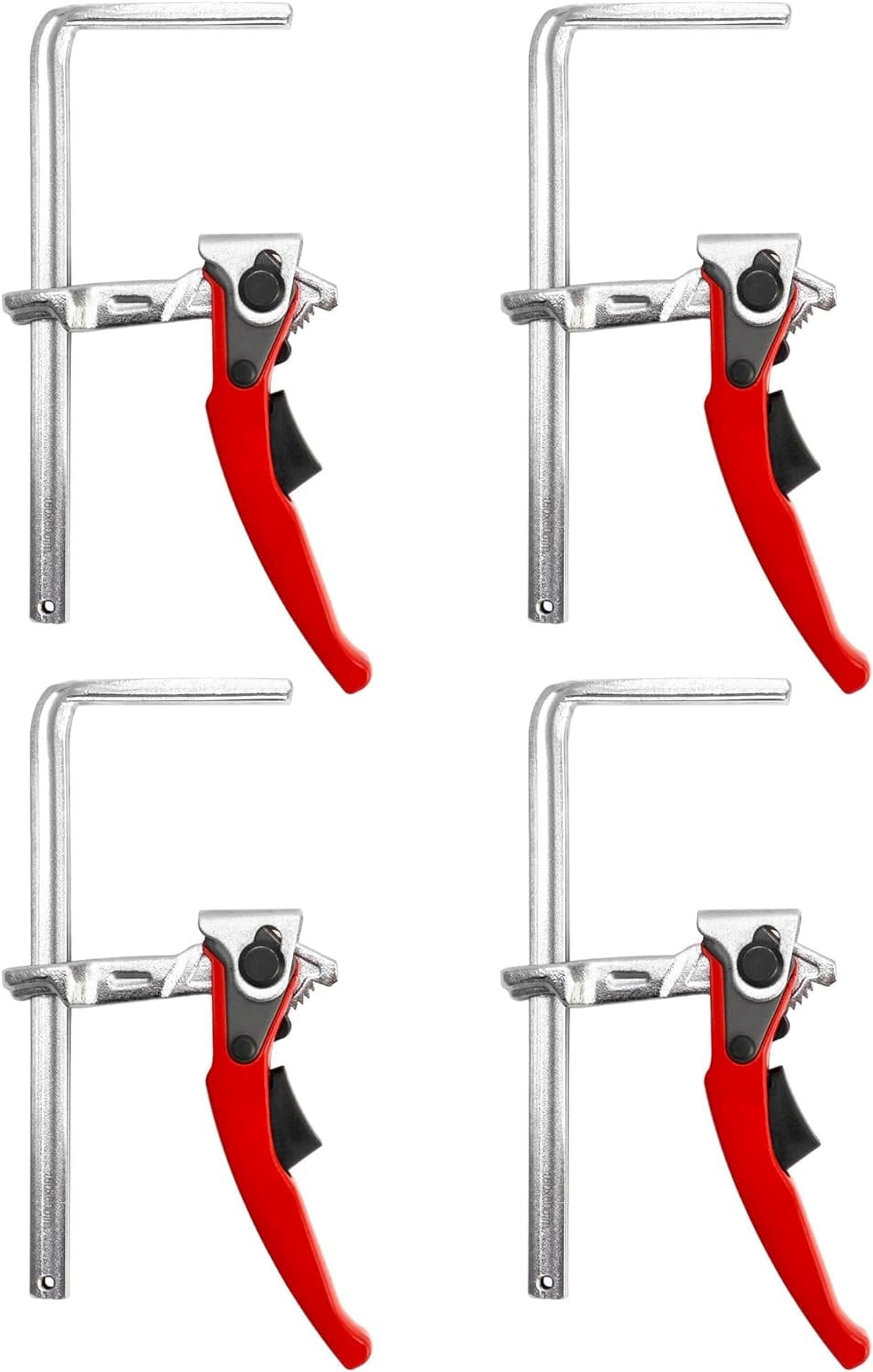 4 Pack Ratcheting Table Clamp with 6-5/16" Capacity and 2-5/16" Throat ...