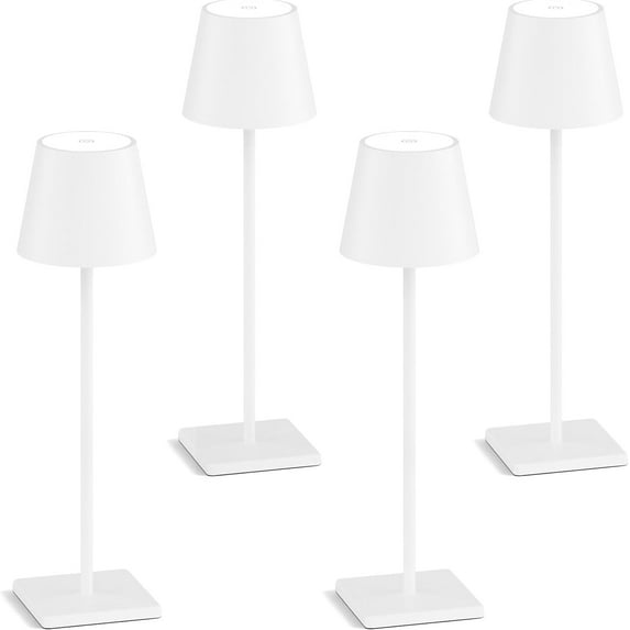 4-Pack Rechargeable Table Lamps, LED Cordless Table Lamp, 6000mAh ...