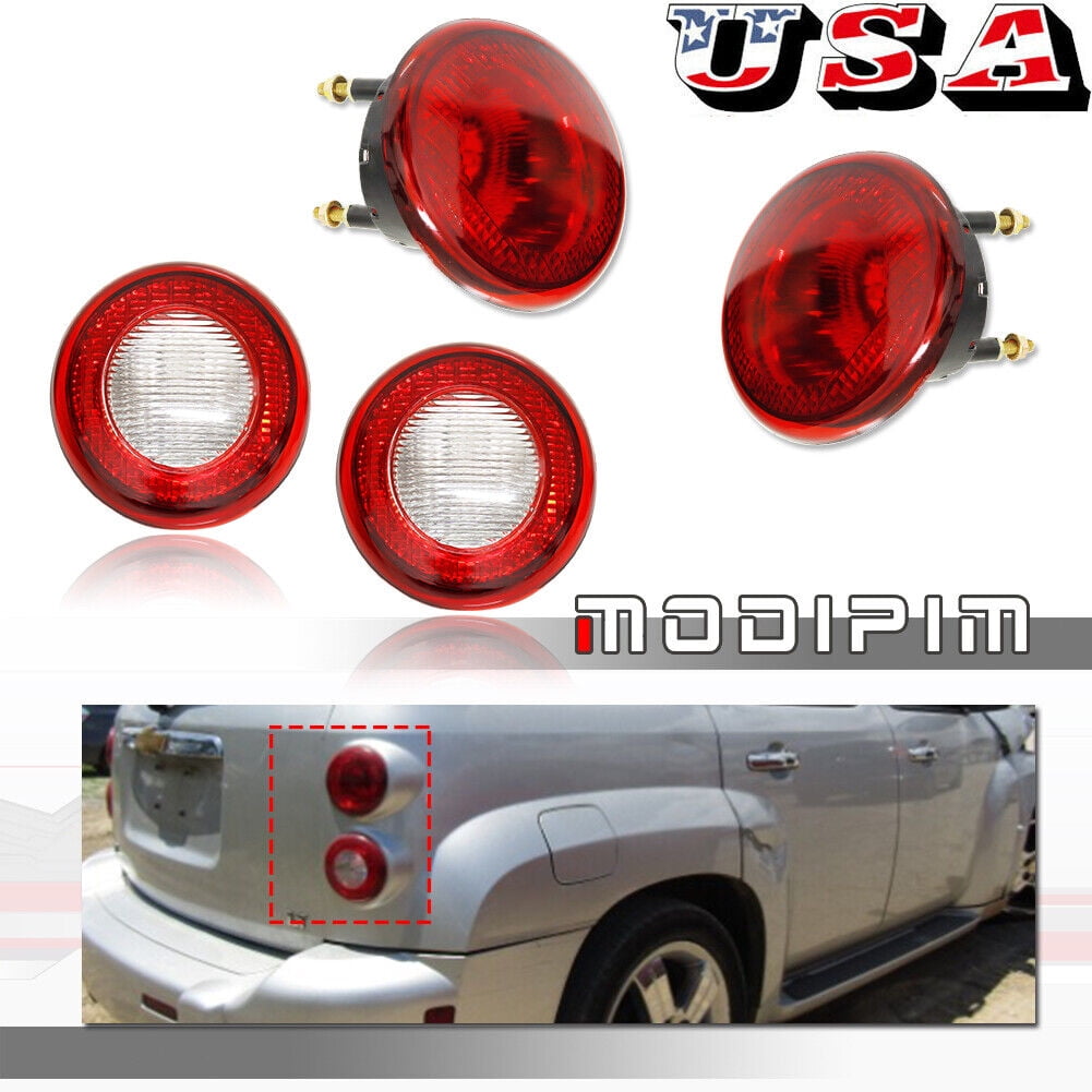 4-Pack Red Lens Rear Backup Light + Upper Tail Light Housing for 06-11 ...