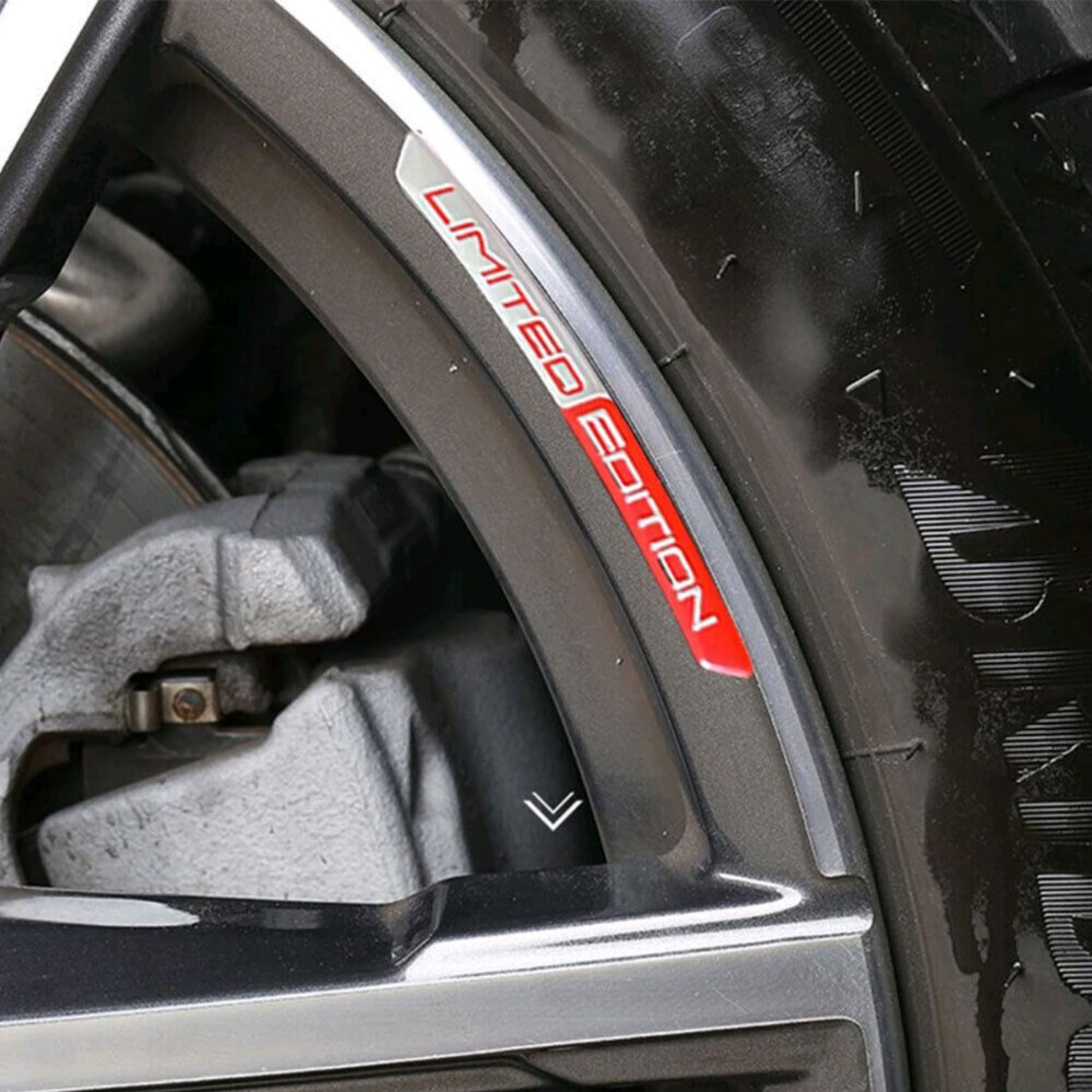 4-Pack Red Limited Edition Logo Car Wheel Hub Sticker Badge Accessories ...