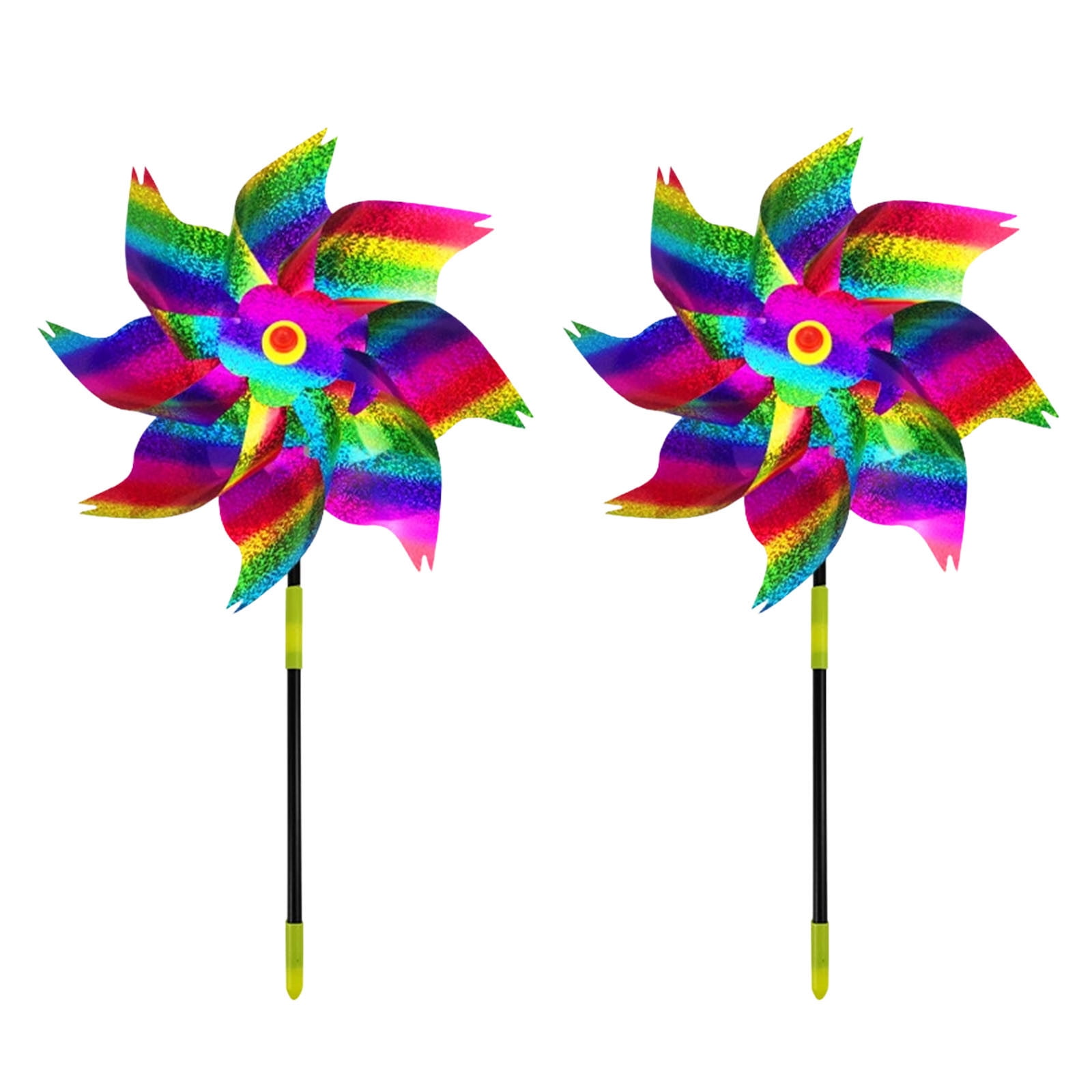 4 Pack Reflective Wind Spinner Bird Repellent - Mylar Scare Rods for ...