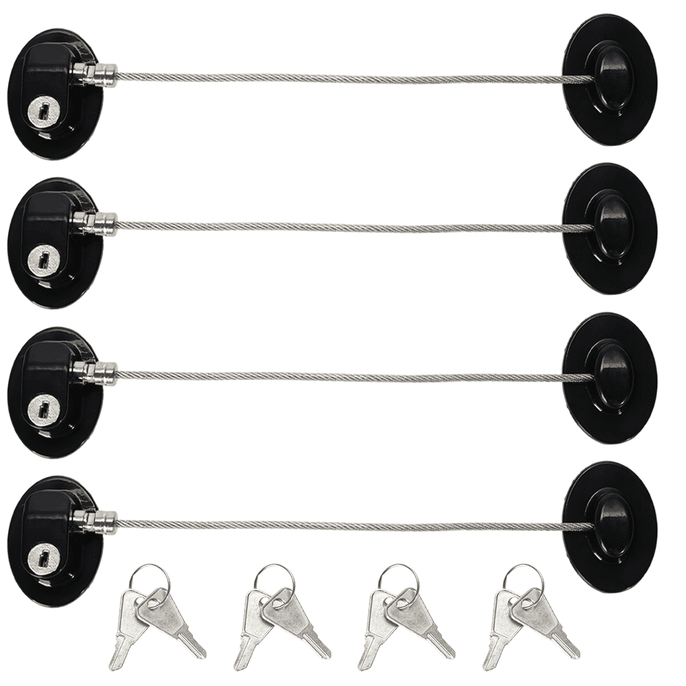 4 Pack Refrigerator Locks with Keys, Safety Fridge Lock,Refrigerator ...