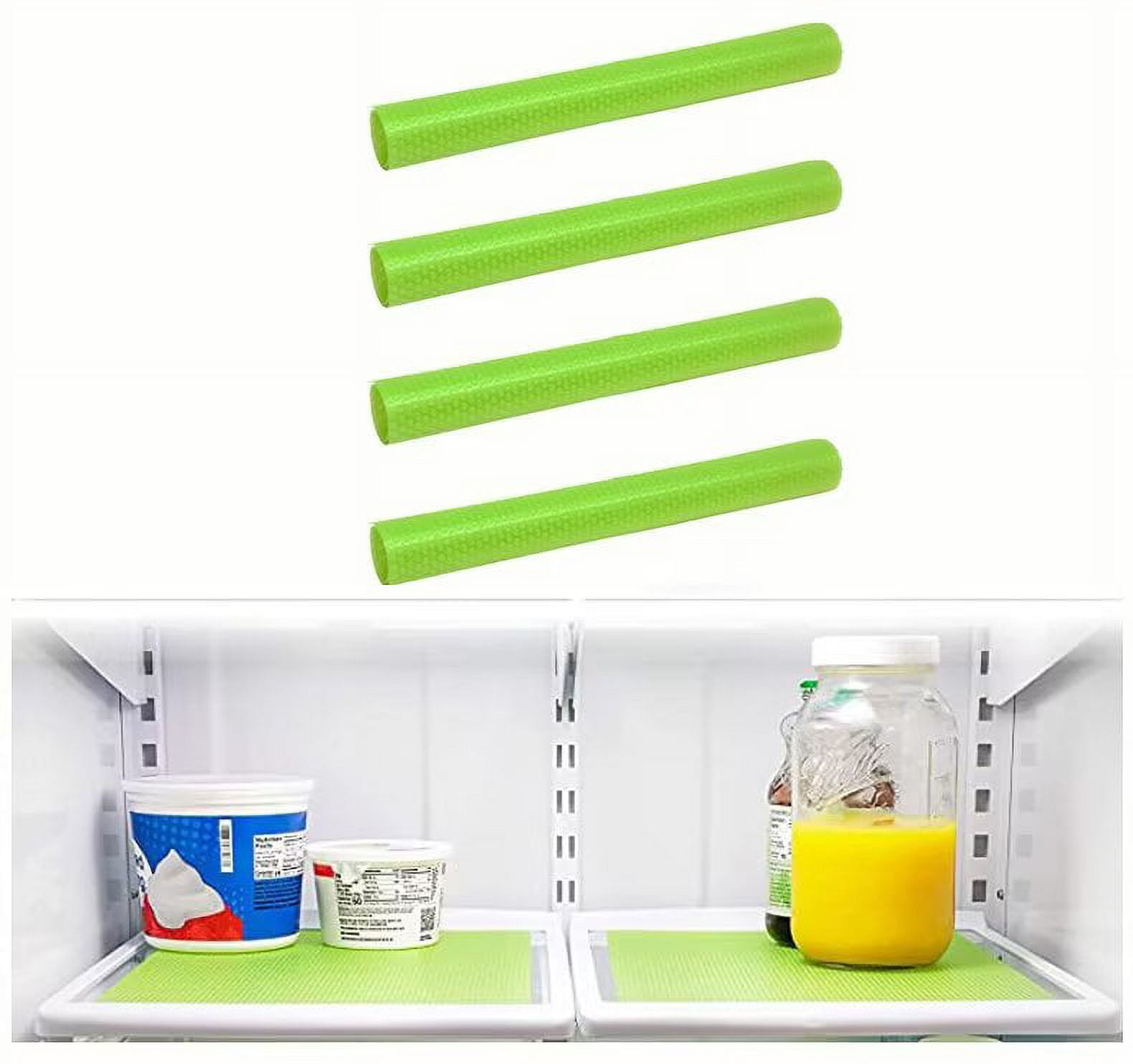 4 Pack Refrigerator Mat Plastic Fridge Mat, Refrigerator Shelf Liner ...