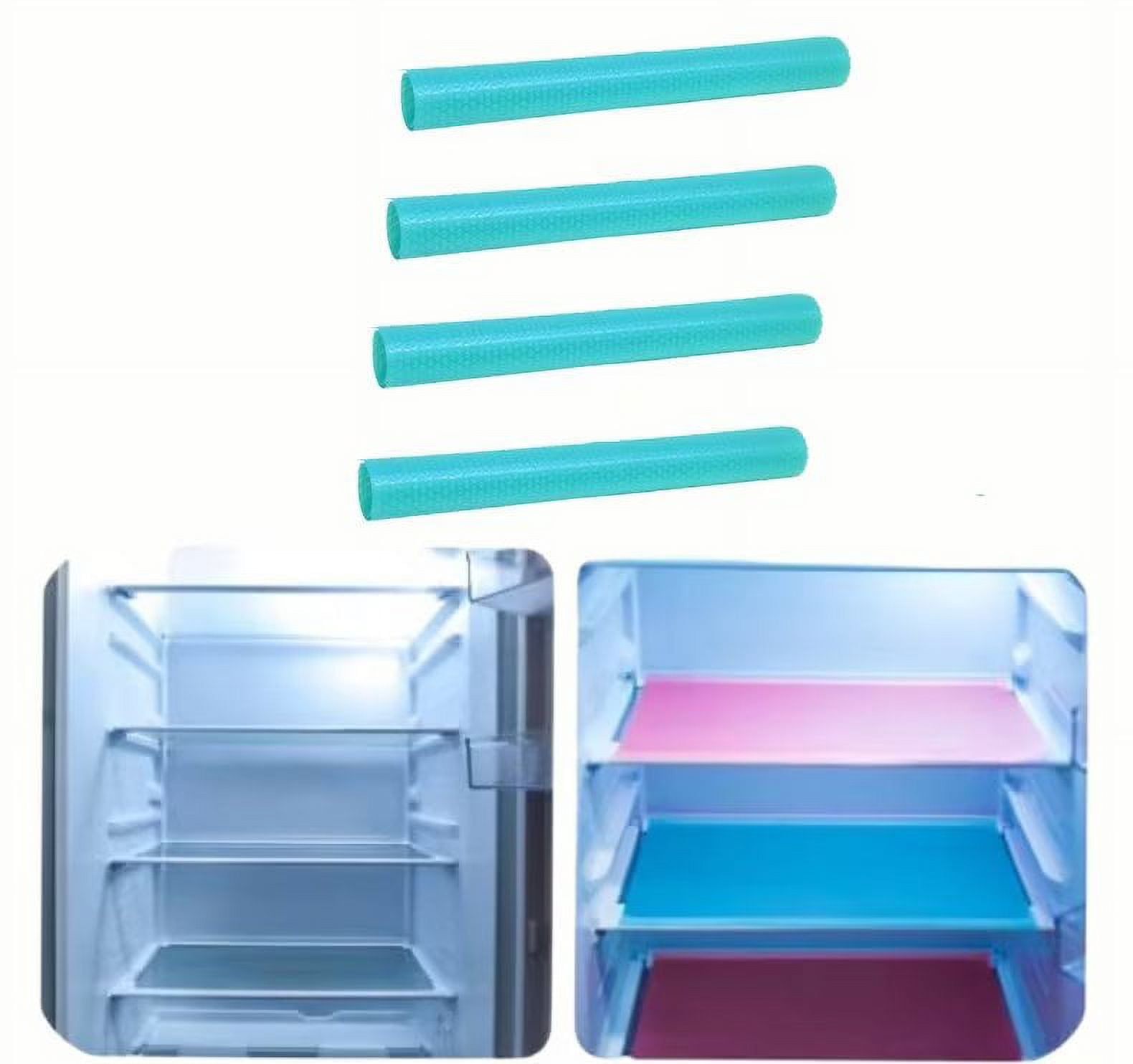 4 Pack Refrigerator Mats Shelf Liners for Glass Shelves Fridge Liners ...