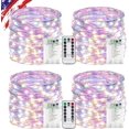 4 Pack Remote Controlled Multicolor 60LED 20FT Cuttable Waterproof ...