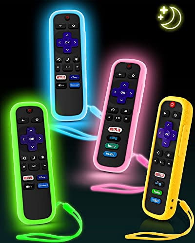 4 Pack Remote Cover for Roku,Remote Case Compatible with Roku Remote ...