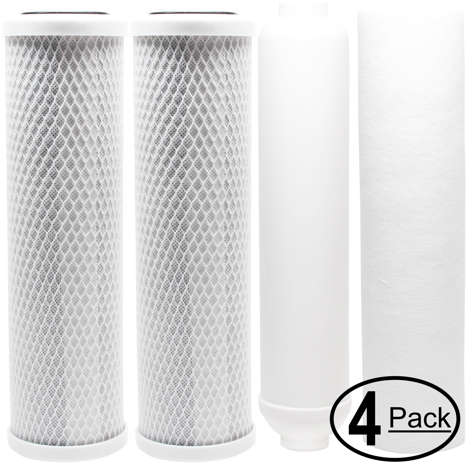 4-Pack Replacement for Filter Kit for APEC RO-90 RO System - Includes ...