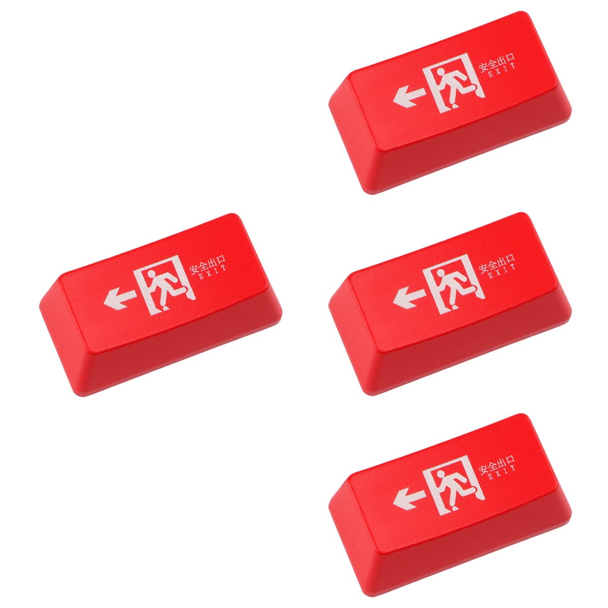 4 Pack Replacement Keycap Mechanical Keyboard See Through Red - Walmart.com