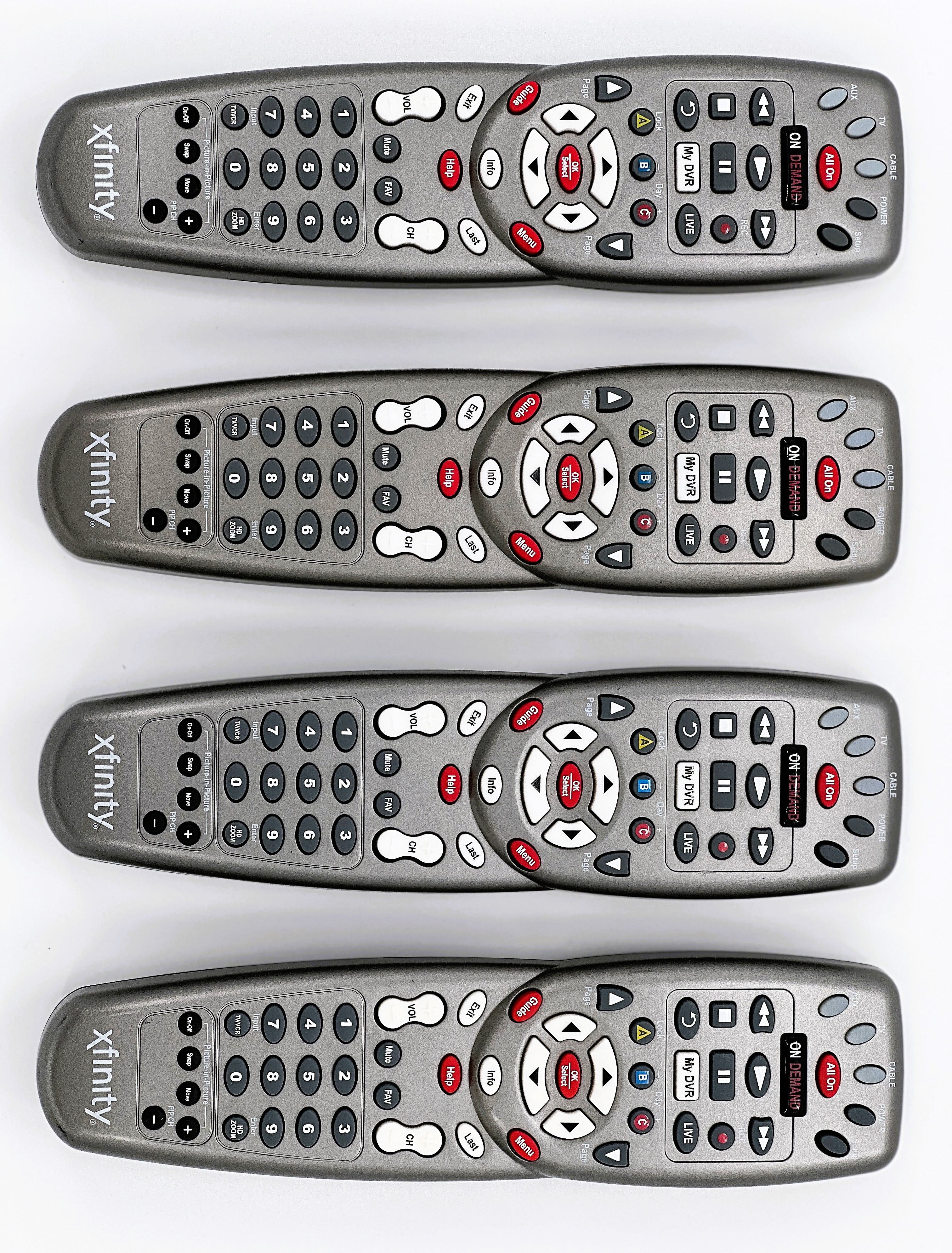 (4 Pack) Replacement Xfinity Comcast Remote Control for DCX RNG Series ...