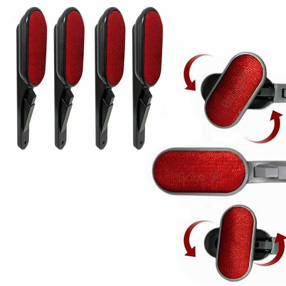 4 Pack Reusable Lint Brush Pet Hair Swivel Head Fuzz Dust Remover Magic ...