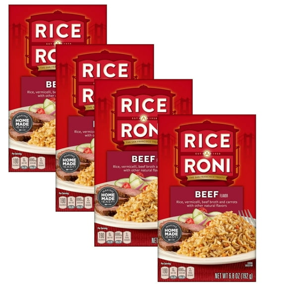 Rice-A-Roni Rice Vermicelli, Beef Broth and Carrots, Beef Flavor, 4 ...