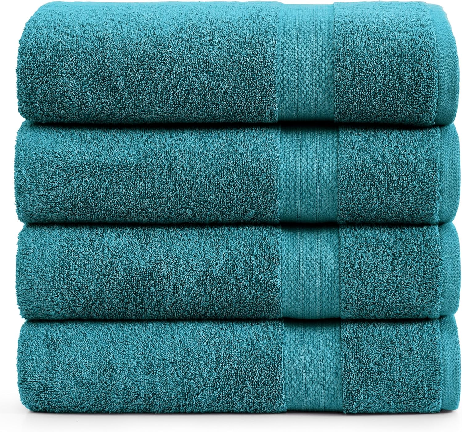 4-Pack Ring Spun Cotton Bath Sheets (35"x66") - Extra Large Quick Dry ...