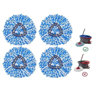 24 oz Loop-End Cotton String Mop Head, Heavy Duty String Mop Refills, 6 ...