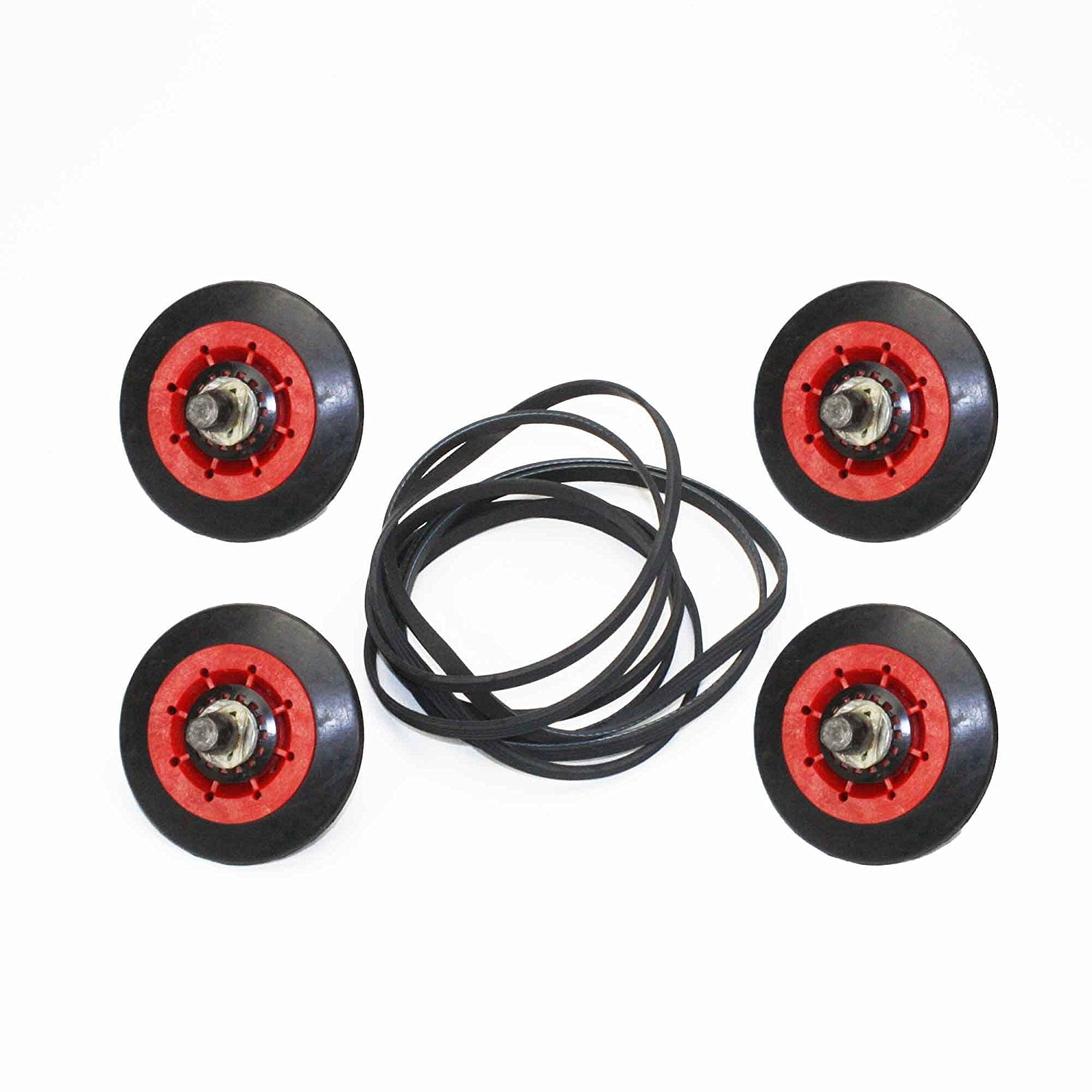4 Pack Roller Wheels 4581EL2002A And Belt 4400EL2001A Kit Compatible ...