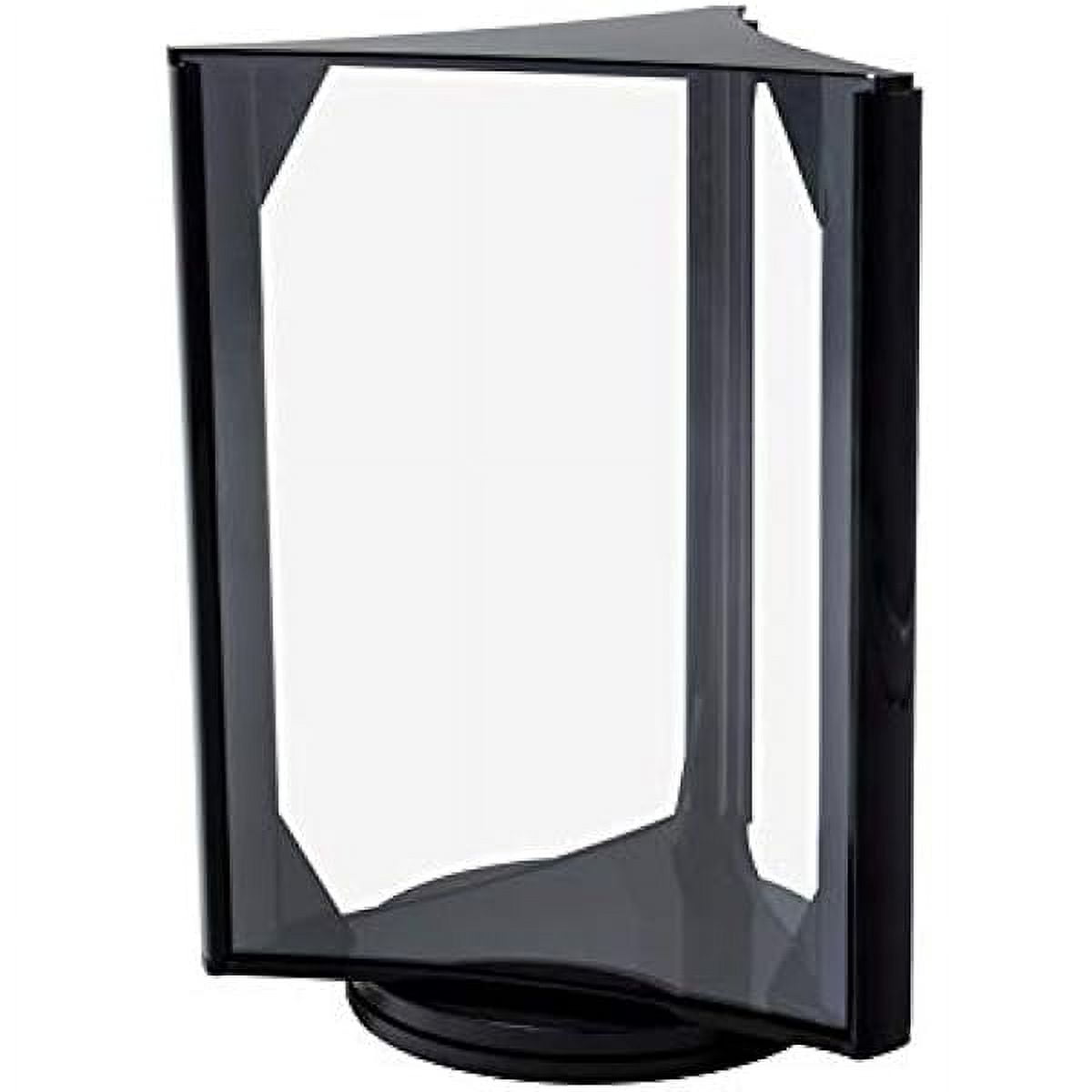 4 Pack Rotating Tabletop Sign Holder 5" x 7" 3 Panel Display for Event ...
