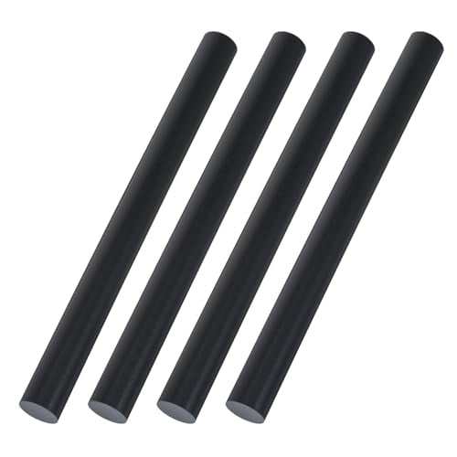 4 Pack Round Acetal Copolymer Rods, 1 Inch Diameter and 12 Inch Length ...