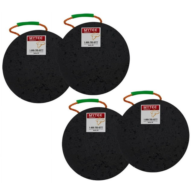 (4 Pack) Round Outrigger Pad 15" Diameter, 1.5" Thick, 50,000 lbs WLL ...