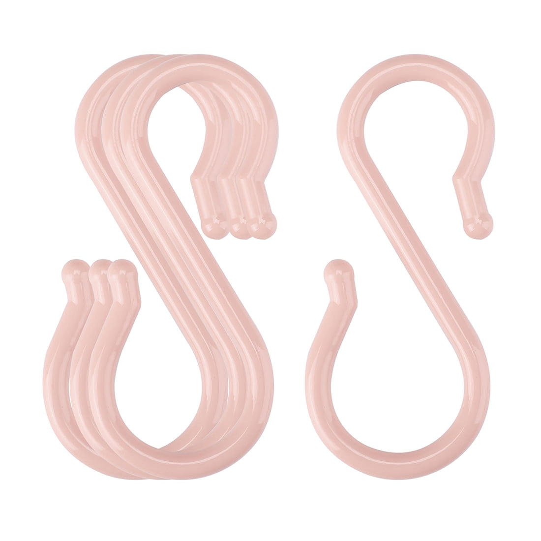 4 Pack S Shape Hooks Plastic Hangers Bedroom Kitchen Bathroom for Pots ...