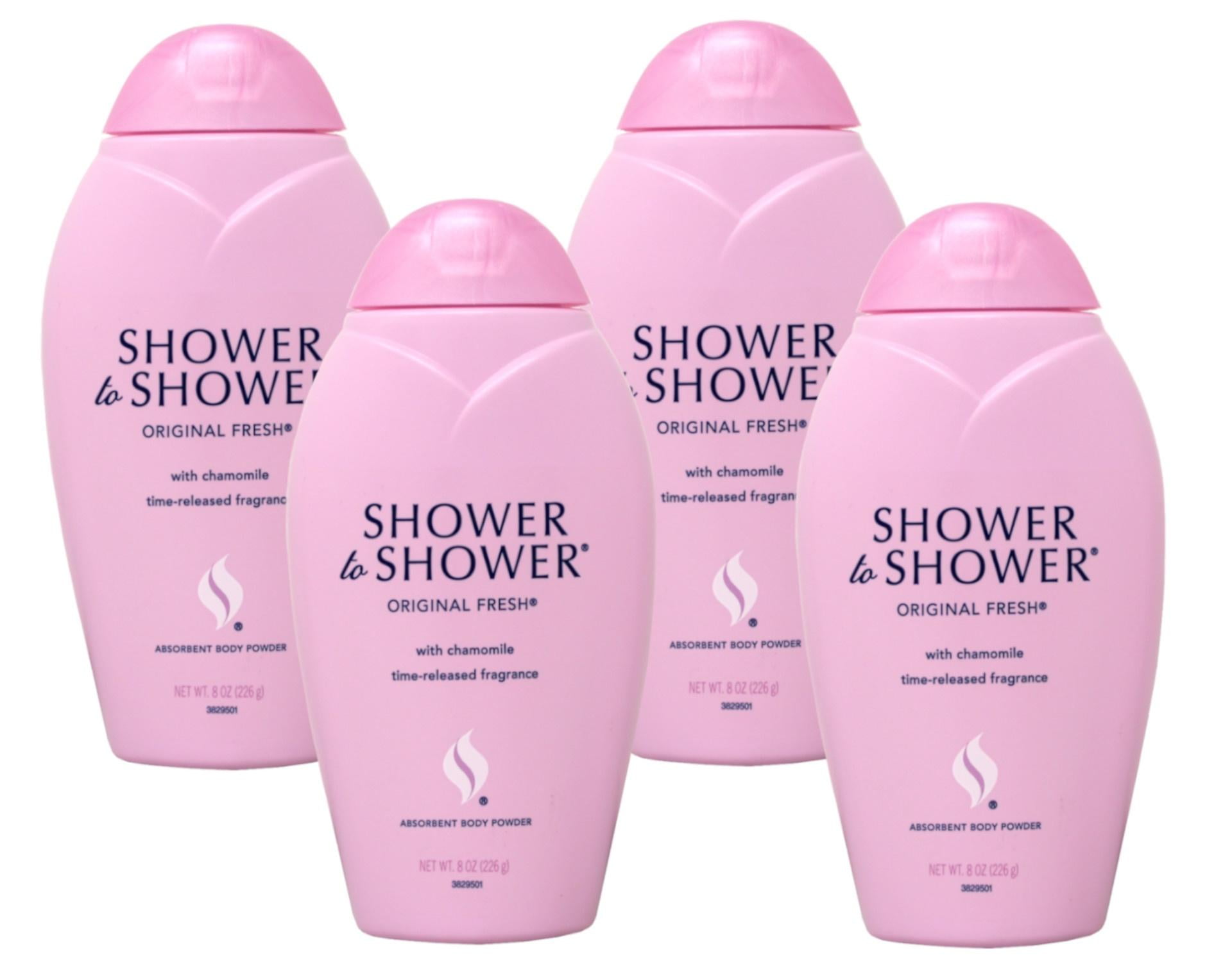 Shower to Shower Body Powder, Original Fresh, 8 oz, Pack of 4 ...