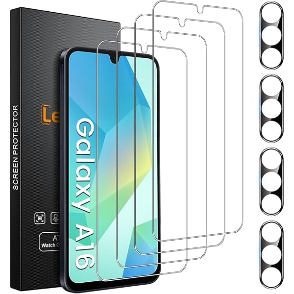 4 Pack for Samsung Galaxy A16 5G Screen Protector with 4 Pack Camera ...