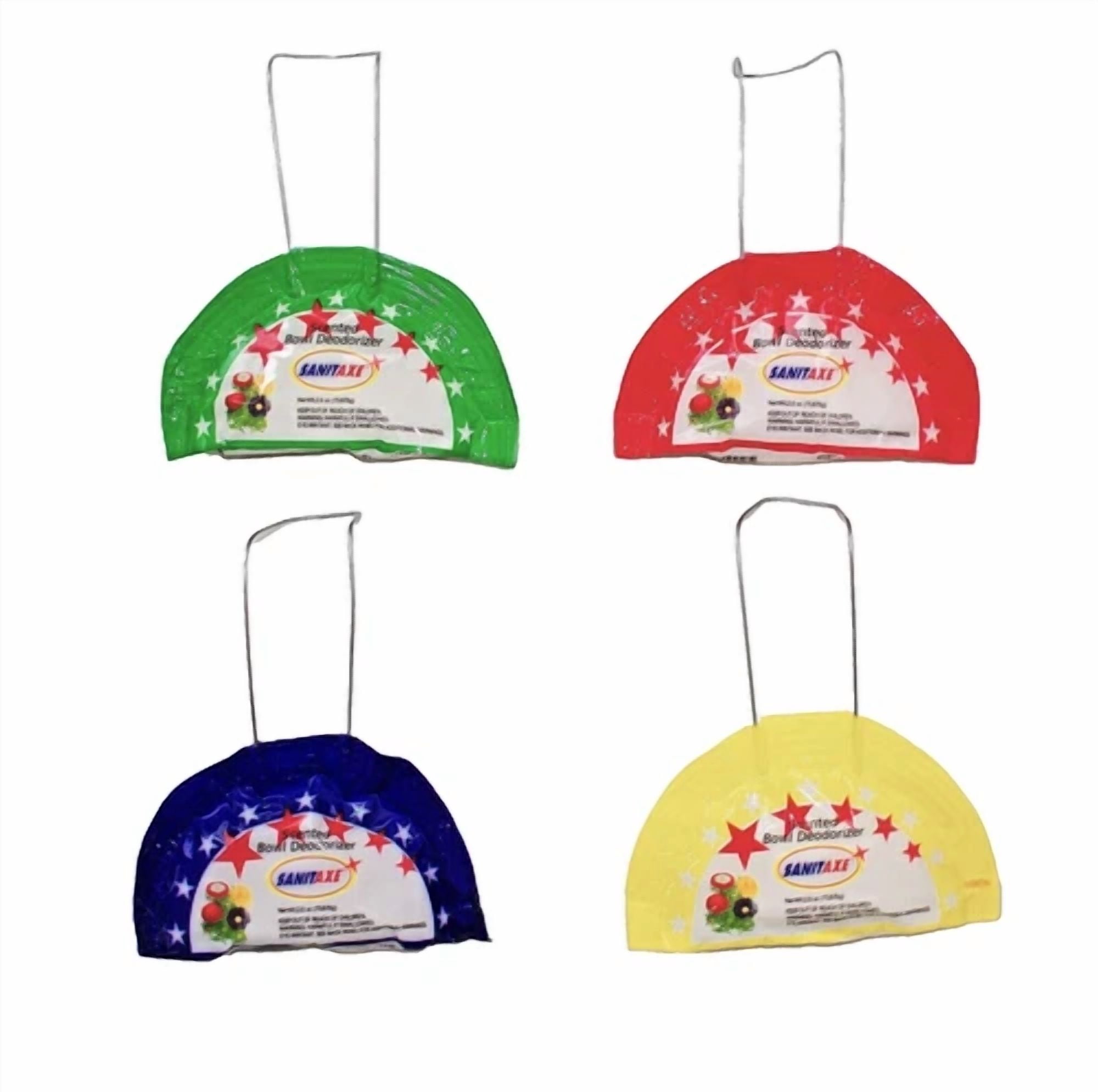 4-Pack Sanitaxe Scented Bowl Freshener Deodorizer Hanging Toilet Odor ...