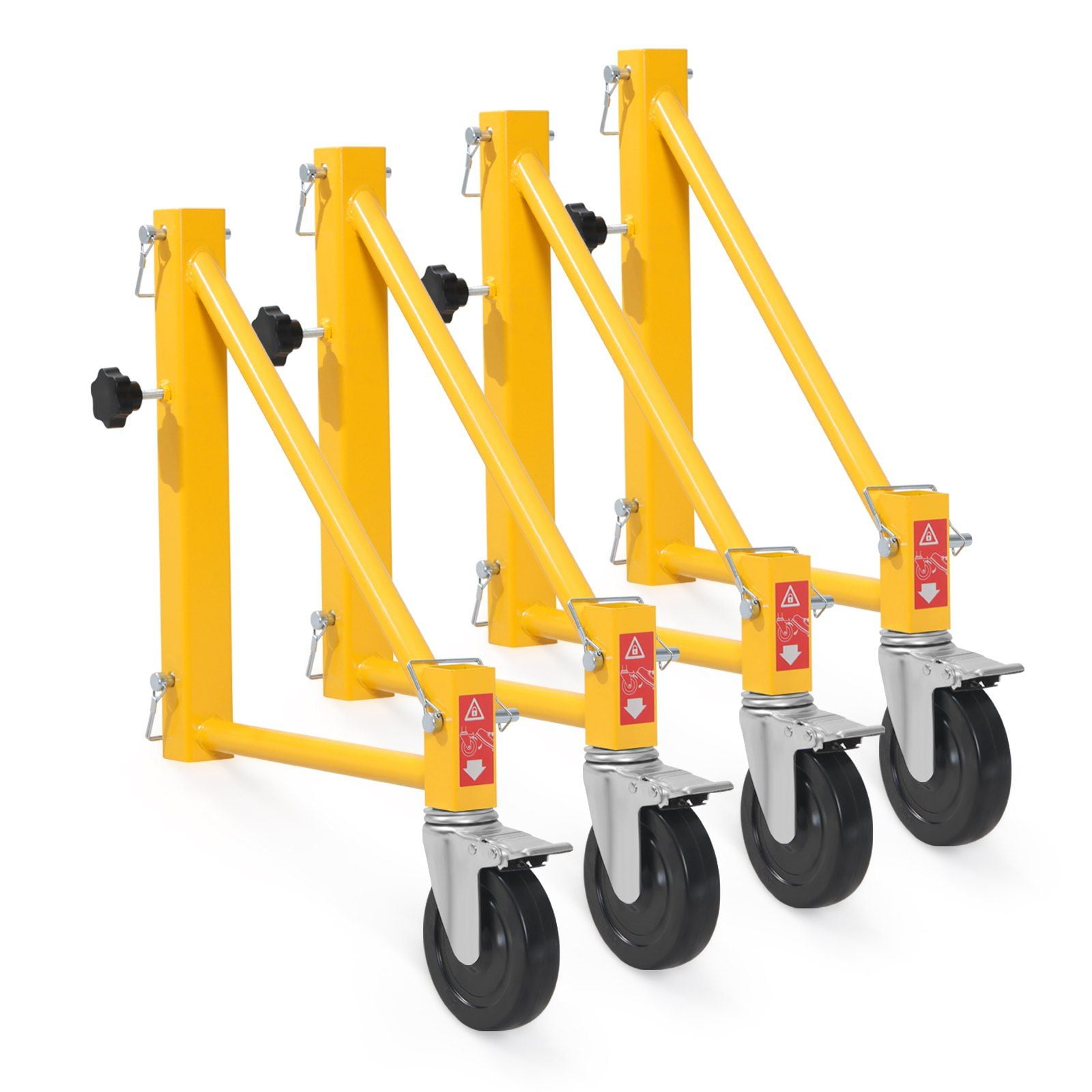 4-Pack Scaffold Outrigger Set with Swivel Casters, 1000 lb Capacity ...