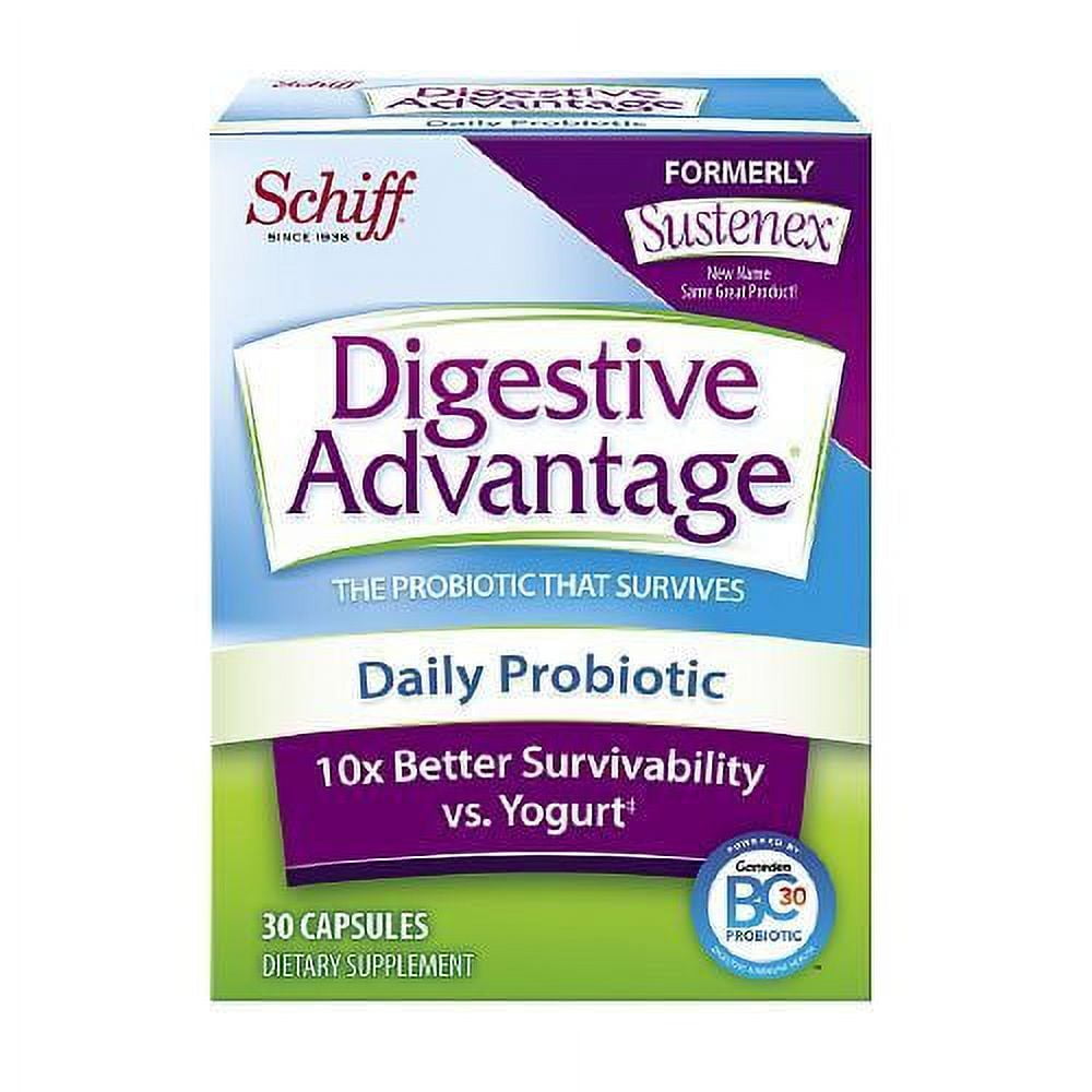 4 Pack Schiff Digestive Advantage, Daily Probiotic, Capsules 30 Each ...