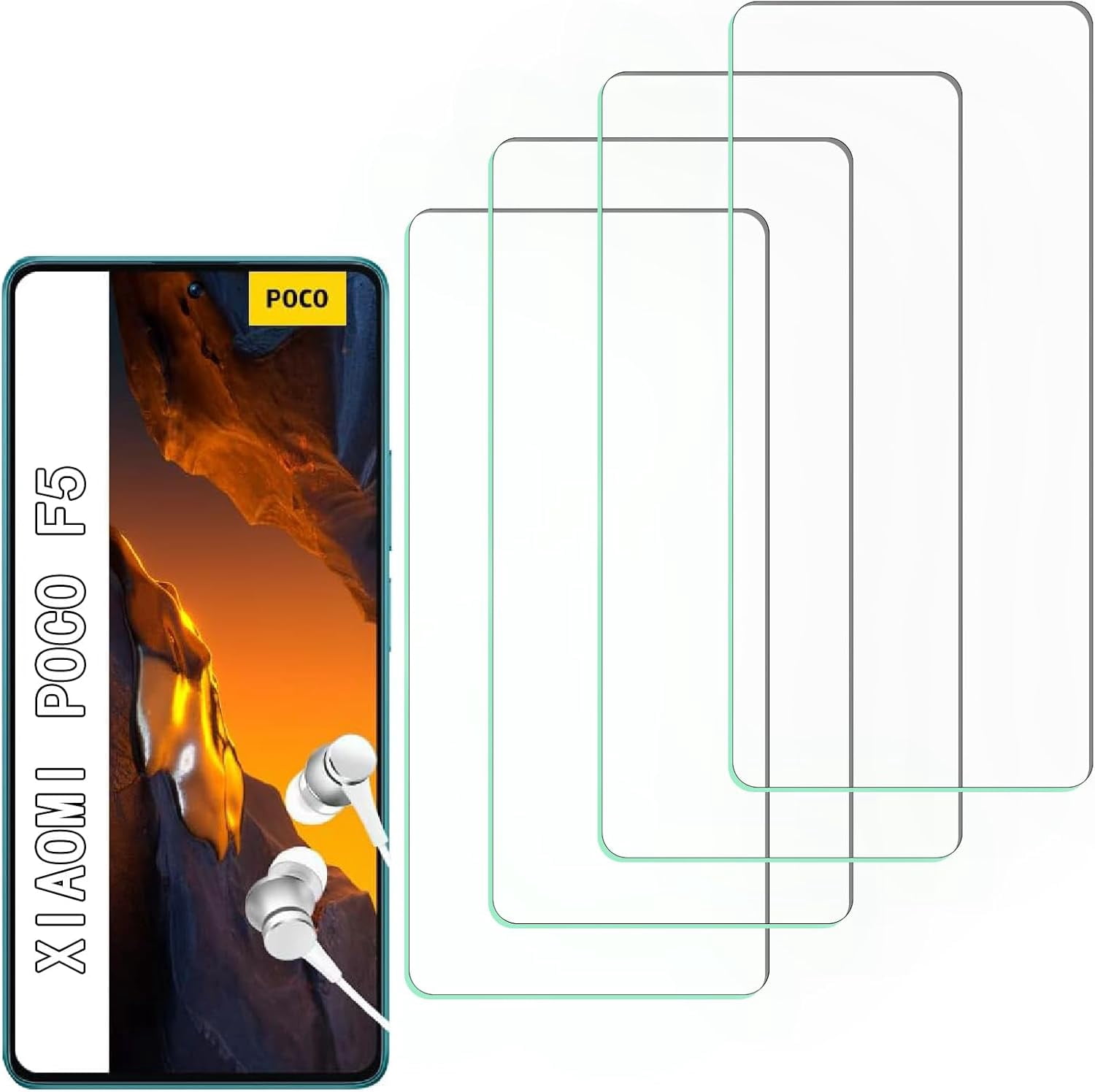 [4 Pack] Screen Protector Compatible with XIaomi Poco F5,Scratch ...