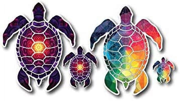 4 Pack Sea Turtle Decal Vinyl Sticker Beach Ocean Design Printed on ...