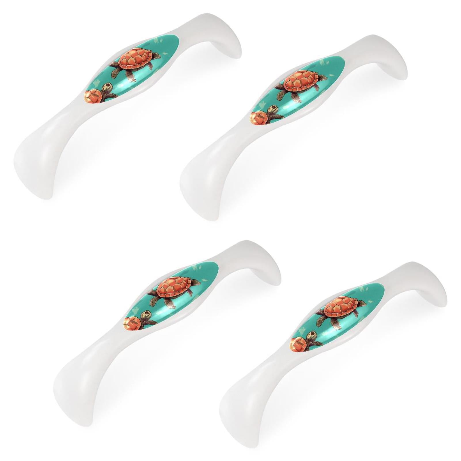 4-Pack Sea Turtle Pull Handle for Kitchen Cupboard Door, Bedroom ...