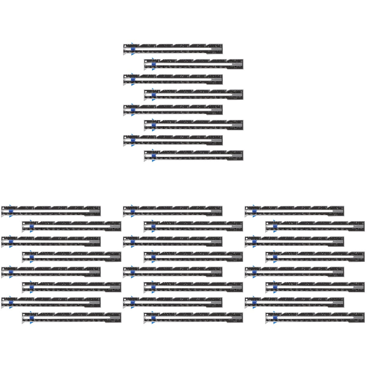 4 Pack Seam Allowance Ruler Rotary Cutter Sewing Supplies Quilting ...