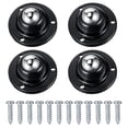 4 Pack Self Adhesive Caster Wheels for Furniture, Small Casters for ...