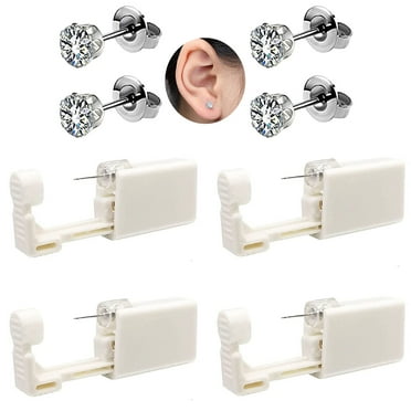 Piercing Gun 8 Pack Disposable Ear With Ear Studs Asepsis No Pain ...