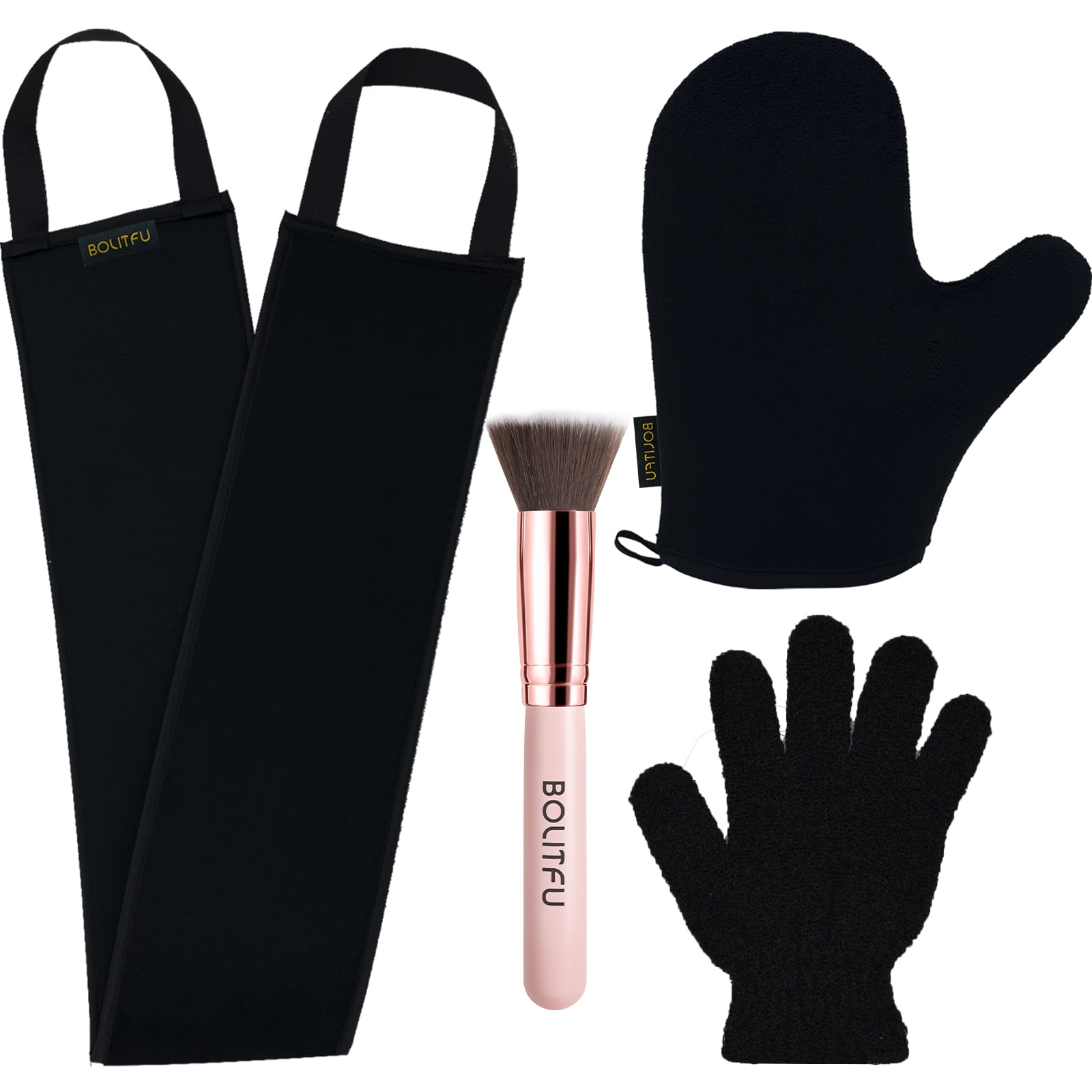 BOLITFU 4 Pack Self Tanning Mitt Set, Microfiber Mitt, Applicator ...